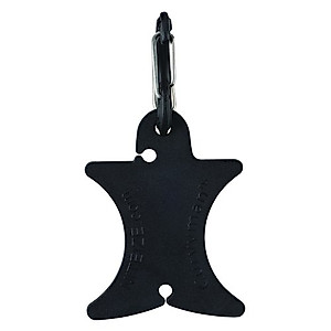 Nite Ize Curvyman Cord Supervisor - Easy Earbud Organizer, Headphone Cord Wrap - Black