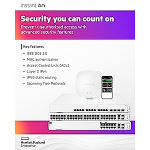Aruba Instant On 1960 12-Port 10Gb Aggregator Smart Switch - 12x10GBase-T | 4X SFP+ (JL805A#Acc)