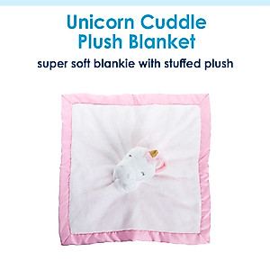 KIDS PREFERRED Unicorn Plush Stuffed Animal Snuggler Blanket