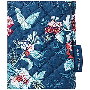 Vera Bradley Women's Cotton Triple Zip Hipster Crossbody Purse, Rose Toile - Recycled Cotton, One Size