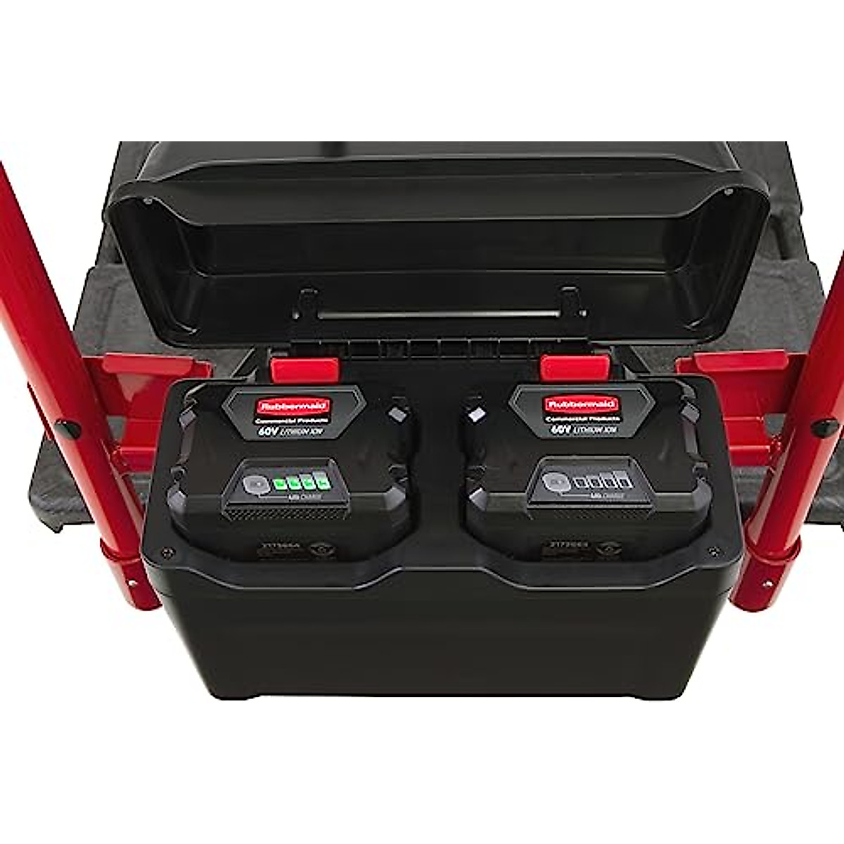 Rubbermaid Commercial Products Platform Truck Motorized Kit, Medium Size, 24"x48", for Moving Heavy Loads in Industrial/Commercial/Warehouse Environments