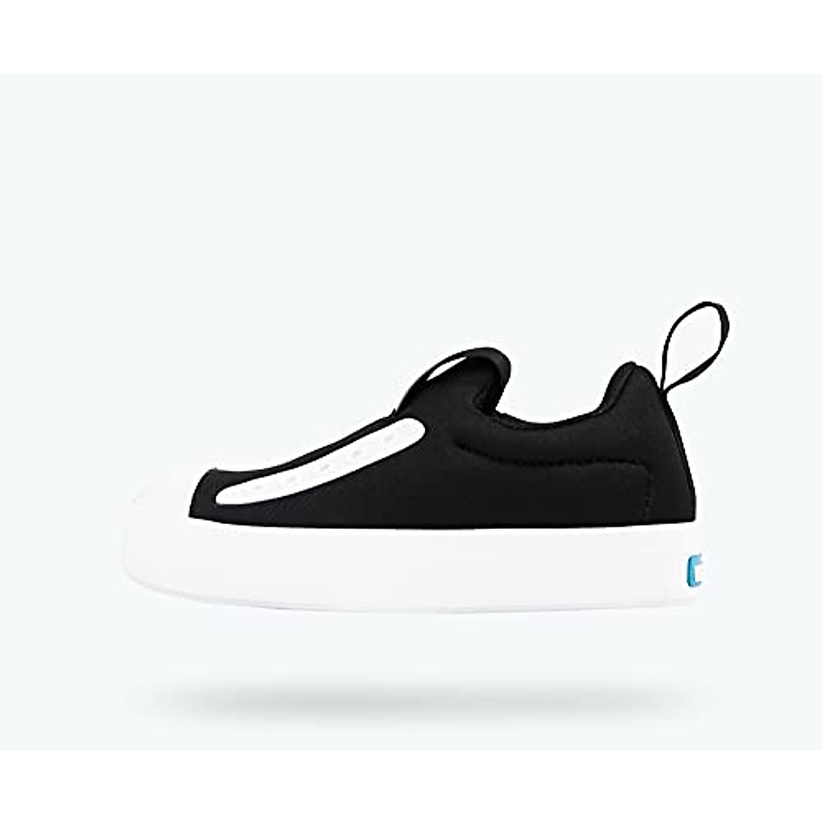 Native Shoes Kids Jefferson Hero Sneaker for Little Kids - Vegan, Eva Outsole and Outsole Shoes Jiffy Black/Shell White 12 Little Kid M