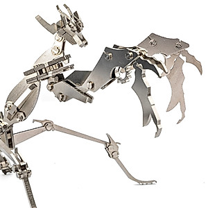 Madsteel Insect Mantis Exhilarating 3D Metal Model Puzzle Kit for Adults – Exquisite Brain Building Miniature Toy, Stainless Steel Assembly for Mindful Relaxation and Fun (Non-Finished Model)