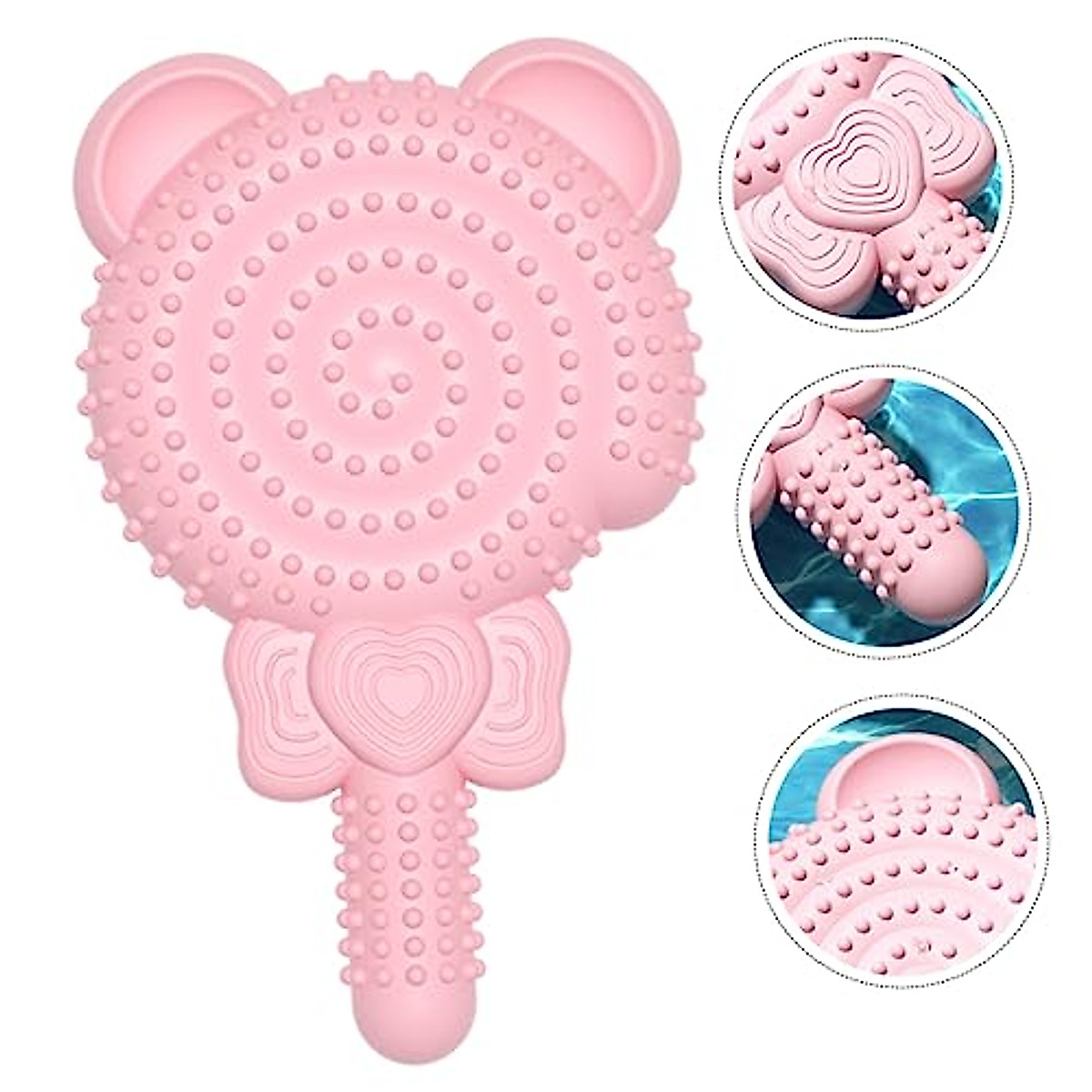 Mipcase 2pcs Dog Toy Dog Teeth Cleaning Toy Interactive Puppy Toy Small Chewing Toy Dog Sound Toys Tow Truck Toy Dental Dog Chew Toys Dog Lollipop Toy Pet Toys Pet Supplies TPR Household