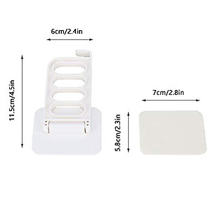 Tuzoo Laundry Rack, Adhesive Laundry Rack, Cloth Drying Rack Punch-Free Adhesive Laundry Rack for Home Door, Wall Bathroom(Beige)