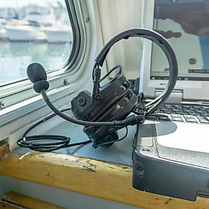 Comm Gear Supply Tactical Radio Headset w/Active Hearing Protection Is Compatible With Peltor, TCI, TEA