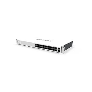 NETGEAR 28-Port Gigabit Ethernet Insight Managed Smart Cloud Switch (GC728X) - with 2 x 1G SFP and 2 x 10G SFP+, Desktop/Rackmount (Renewed)