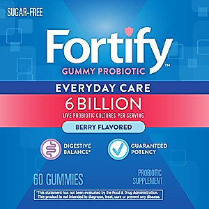 Nature's Way Fortify Probiotic Gummies, 6 Billion, 60 Gummies