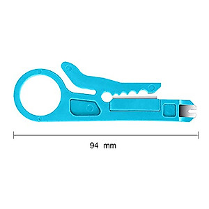 Mini Wire Stripper, 6 Pcs Network Wire Stripper Punch Down Cutter for Network Wire Cable, RJ45/Cat5/CAT-6 Data Cable, Telephone Cable and Computer UTP Cable