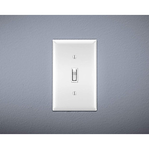 Legrand Pass & Seymour 510WCC20 Wall Plate Screws, Oval Head Milled Slot, 1/2" Long, 6 x 32 Thread, White (10 Pack)