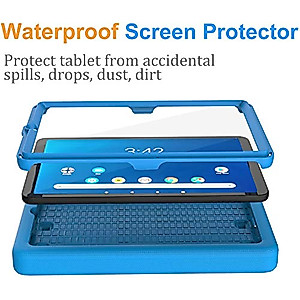 BMOUO Kids Case for Onn 7 inch Tablet 2020/2019 (Model: 100005206/100015685), with Built-in Screen Protector, Shockproof Light Weight Handle Stand Case for Surf Onn 7" Android Tablet, Blue