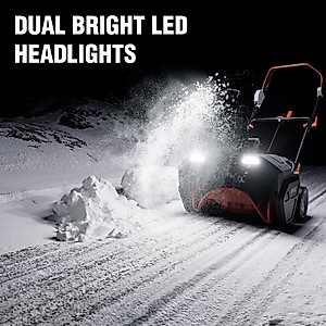 AIVOLT Cordless Snow Blower, 40V Battery Powered Snow Blower Kit, 21inch Brushless Motor Snow Remove Machine, w/ 2 x 4.0Ah Batteries and Dual Port Charger