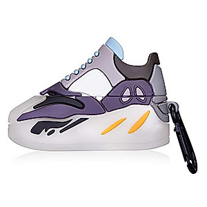 Jowhep Case for AirPod Pro 2019/Pro 2 Gen 2022 Cartoon Cute Silicone Cover with Keychain Fashion Funny Soft Skin for Air Pods Pro Girls Women Boys Kawaii Shell Fun Cases for AirPods Pro Luminous Shoes