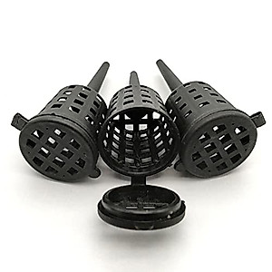 YARDWE 150pcs Fertilizer Mesh Basket with Lid Plastic Planting Food Net Pot Garden Nutrition Cups for Succulent Orchid Bonsai