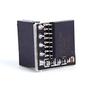 Tosuny DS3231 RTC High Precision Board Real Time Clock Module for Arduino Raspberry Pi，3.3 V and 5 V