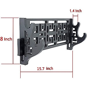 LUCKNIGHT Display Stand Wall- Mounted Sword Holder Display Stand Bracket Hollowed Pattern Sword Rack Sword Stand
