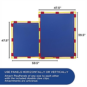 Children's Factory Big Screen PlayPanel, Kids Room Divider, Classroom Privacy Screen, Blue