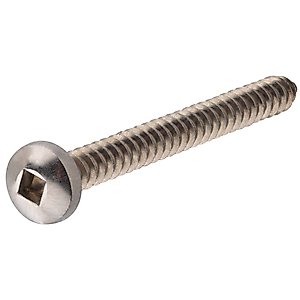 The Hillman Group 70909 8 X 1-1/2-Inch Stainless Steel Pan Head Square Drive Sheet Metal Screw, 100-Pack