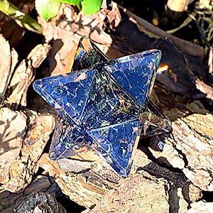 Orgonite Crystal Black Tourmaline Merkaba | Negative Aura Protection Meditation Energy Generator for Balancing Chakras