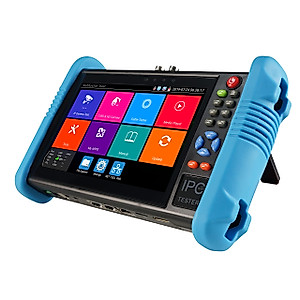 EVERSECU 7 inch IPS Touch Screen H.265 4K IP Camera Tester CCTV CVBS Analog Tester Built in WiFi with POE/WIFI/8G TF Card/HDMI Output/RJ45 TDR/Dual Window Test/Firmware CCTV Test Monitor