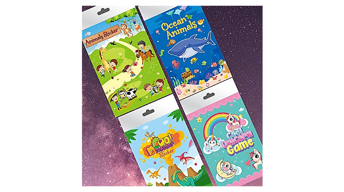 200pcs Cute Animal Gel Window Clings for Kids