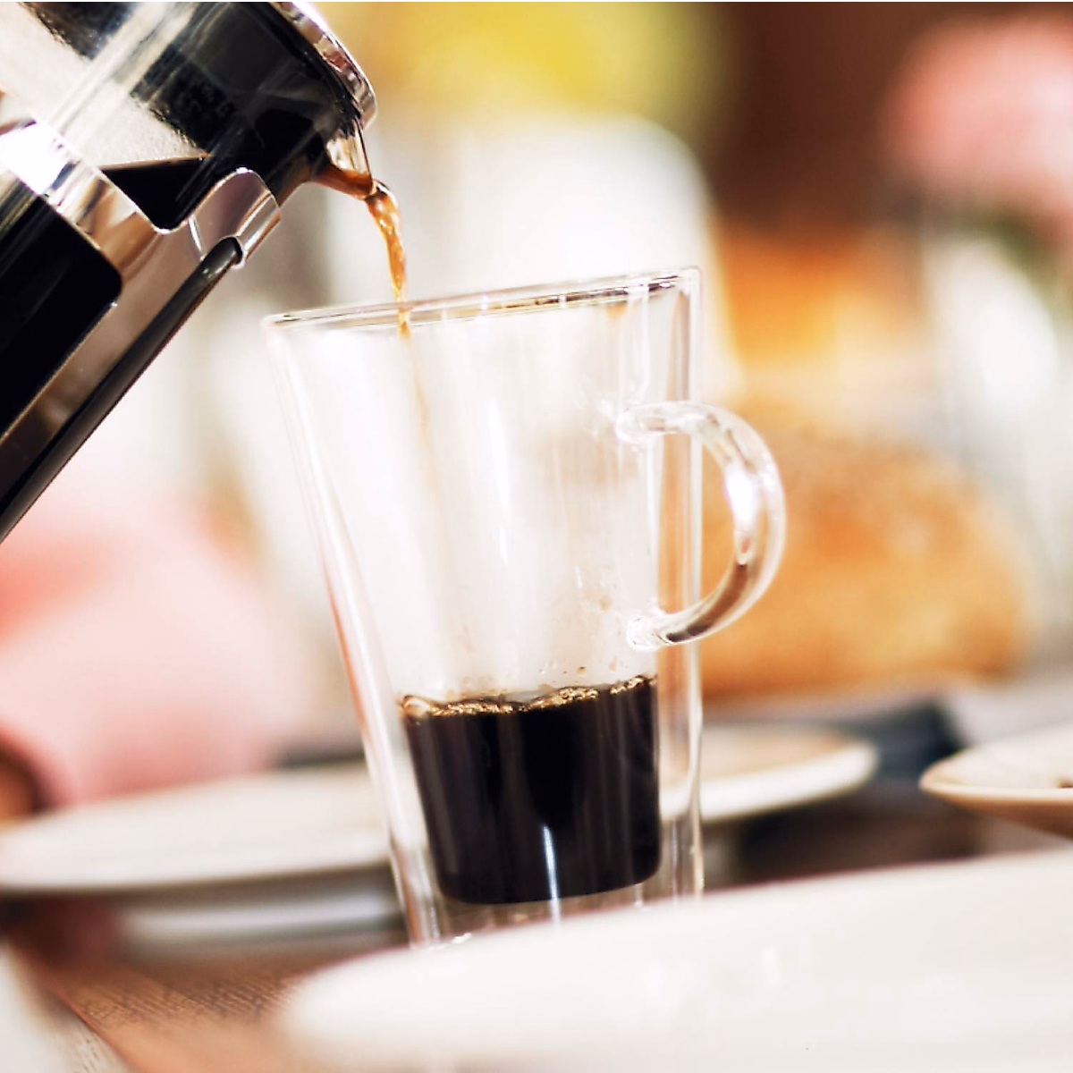 Bodum 13.5 oz Canteen Insulated Glass Mug, Double Wall High Heat Borosilicate Glass, 2 Pack