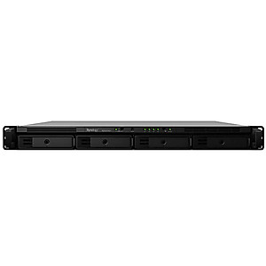 Synology RackStation RS1619xs+ iSCSI NAS Server with Intel Xeon 2.2GHz CPU, 64GB Memory, 4TB SSD and 24TB HDD, Rail Kit, DSM Operating System