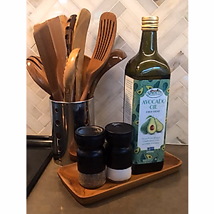 Cozinest Serving Platter Teak Wood – Rectangular Serving Tray 5 x 10 inches Party Wooden Platters Wood Tray for Display Fruit Snacks Dessert Appetizer Sushi Food Decorative (Natural Wood 1)