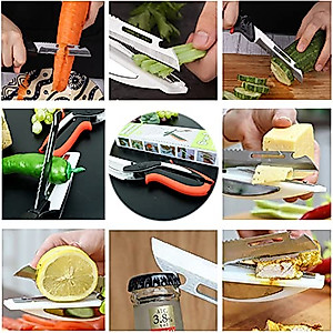 Food Cutter Choppers Meat Scissors Kitchen Shears,Quick Vegetable Slicer with Cutting Board Knife Kitchen Must Haves Chopping Scissors for Kitchen