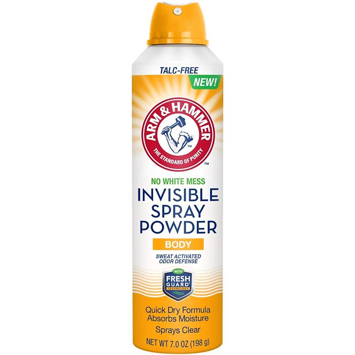 Arm & Hammer No White Mess Invisible Spray Powder, 7 Ounces each (Value Pack of 2)