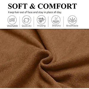 Huachi Non Slip Headbands for Fashion Workout Yoga Sports Exercise Sweatbands Summer Accessories Elastic Bands