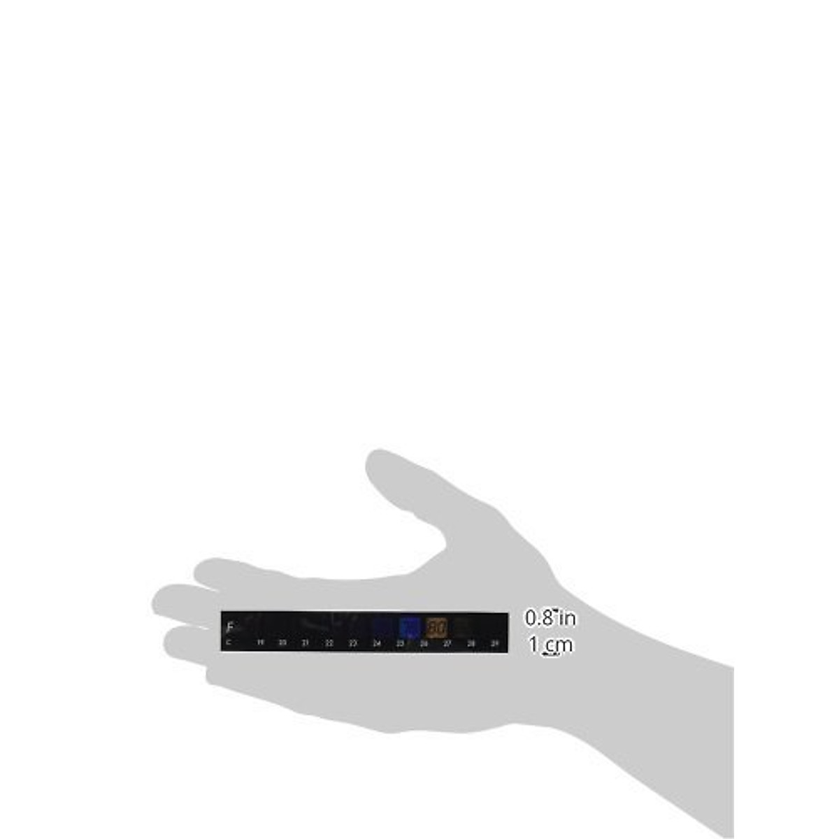 LCR Hallcrest 43330983: Liquid Crystal Aquarium Thermometer Horizontal