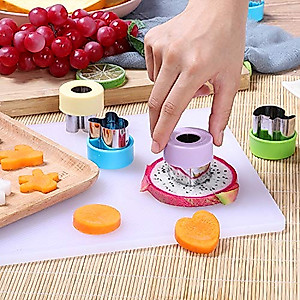 Magigift 1.5" Vegetable Cutter Shapes Set - Mini Cookie Cutters Fruit Cookie Pastry Stamps Mold for Kids Baking and Food Supplement Tools Accessories (20pack)