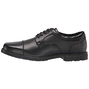 Rockport mens Rockport Men's Robinsyn Waterproof Cap Toe Oxford, Black, 9.5 US