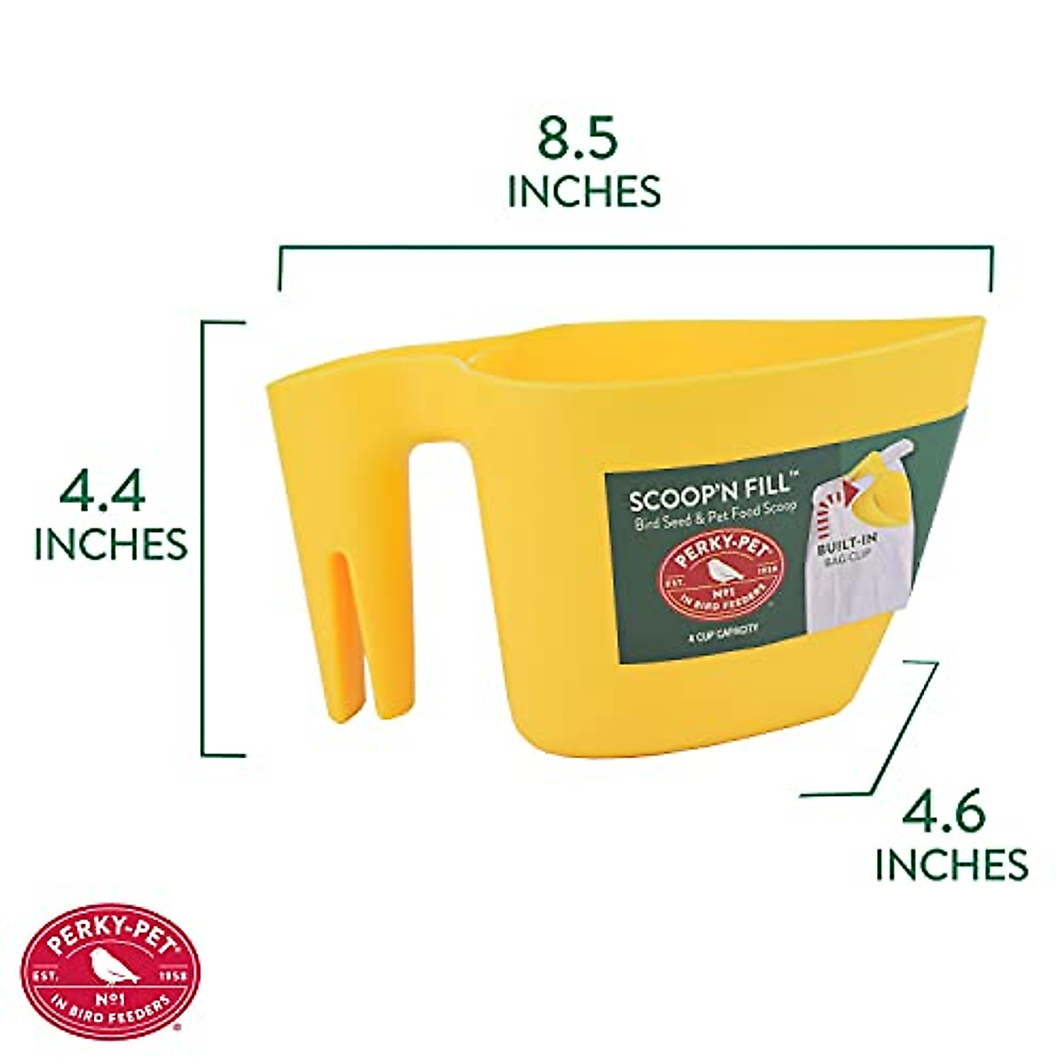 Perky-Pet 300-12 Scoop'n Fill Bird Seed Scoop