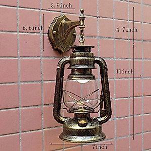 Lanterne Wall Sconces Retro Living Room Iron Lamp Lighting Single Head Kerosene Lamp Simple Garden Lights