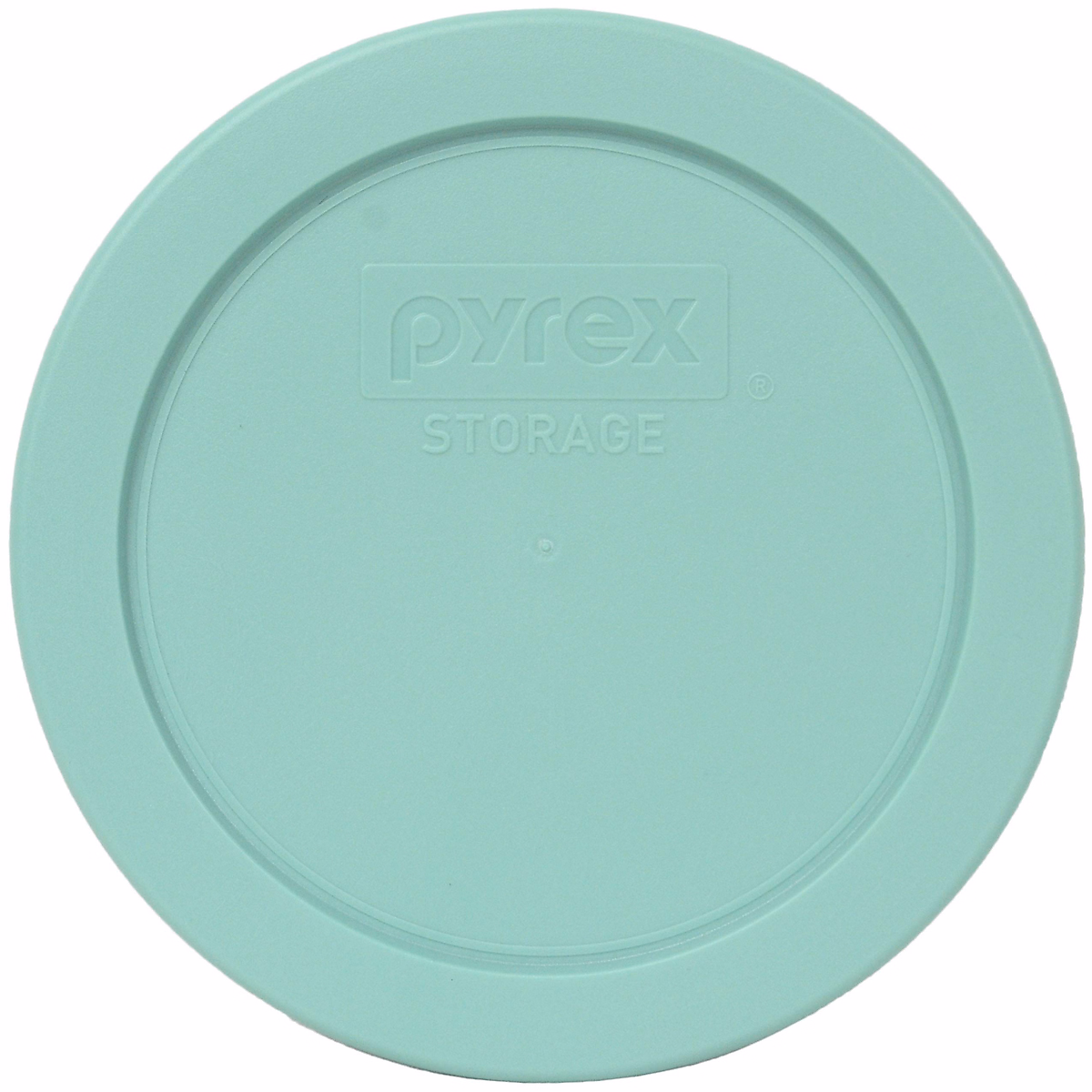 Pyrex (6) 7200 Glass Bowls & (6) 7200-PC Sea Glass Blue Lids Made in the USA