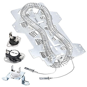 【2024 Upgraded】DC47-00019A Dryer Heating Element for Samsung dryer DV42H5000EW/A3 DV45H7000EW/A2 DV48H7400EW/A2 DV40J3000EW/A2 DVE50M7450W/A3 DV42H5200EW/A3