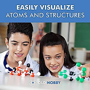 Organic Chemistry Kit (239 Pieces) and Periodic Table of Elements - Molecular Model Student or Teacher Pack with Atoms, Bonds and Instructional Guide
