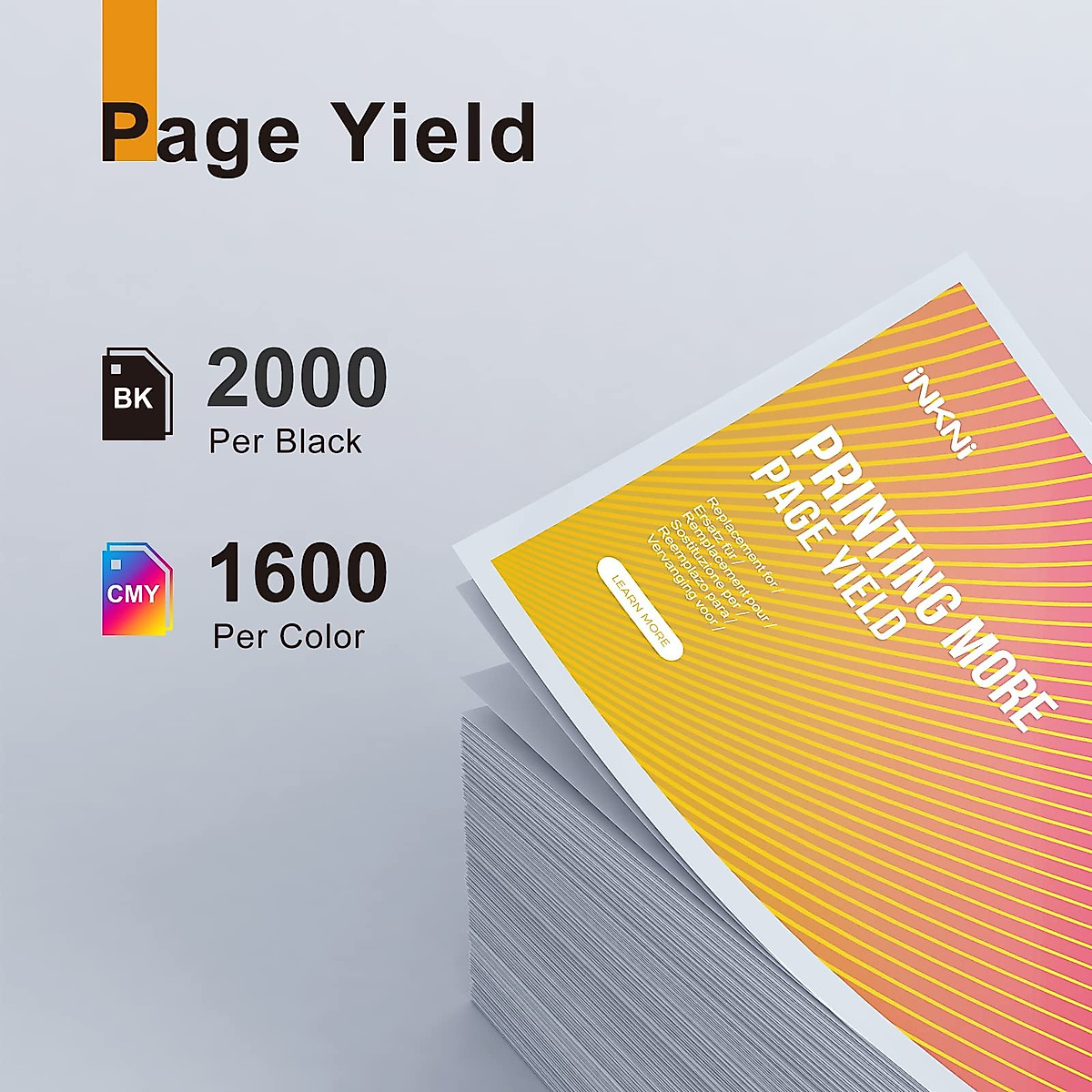 962XL Ink Cartridges Combo Pack Remanufactured Replacement for HP 962 XL 962 High Yield for OfficeJet Pro 9010 9015 9025 9020 9018 9012 Printer (Black Cyan Magenta Yellow,4-Pack)