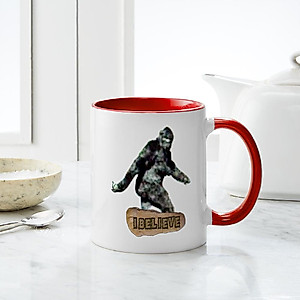 CafePress Bigfoot I Believe Mug Ceramic Coffee Mug, Tea Cup 11 oz