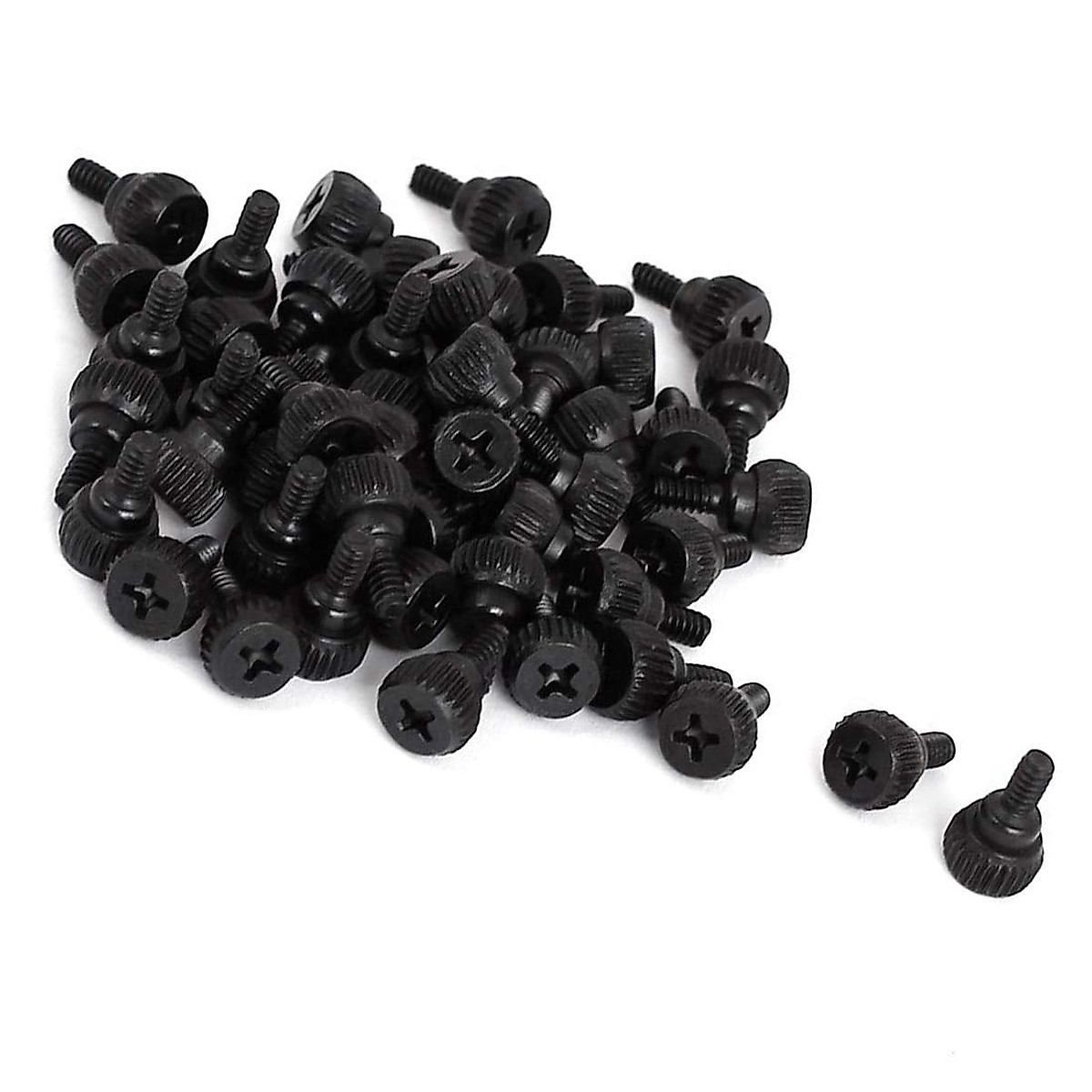 PC for Computer Case Thumbscrews M3.5 Thumb Screws Black 50 Pcs SCRW-209634