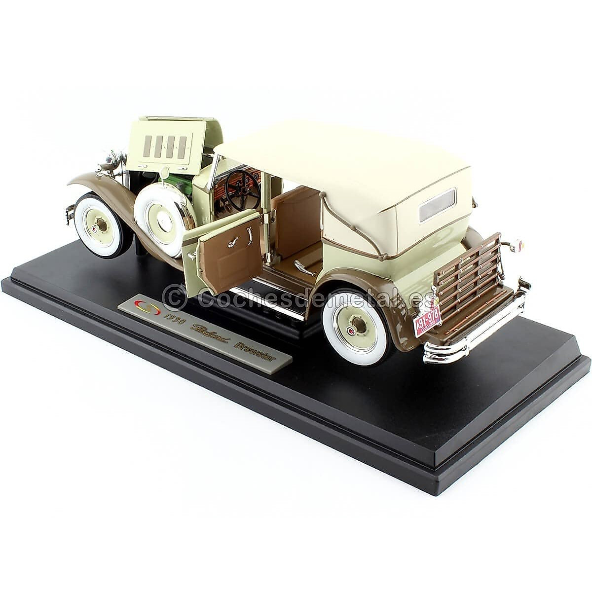1930 Packard Brewster Tan and Coffee Brown 1/18 Diecast Model Car by Signature Models 18103
