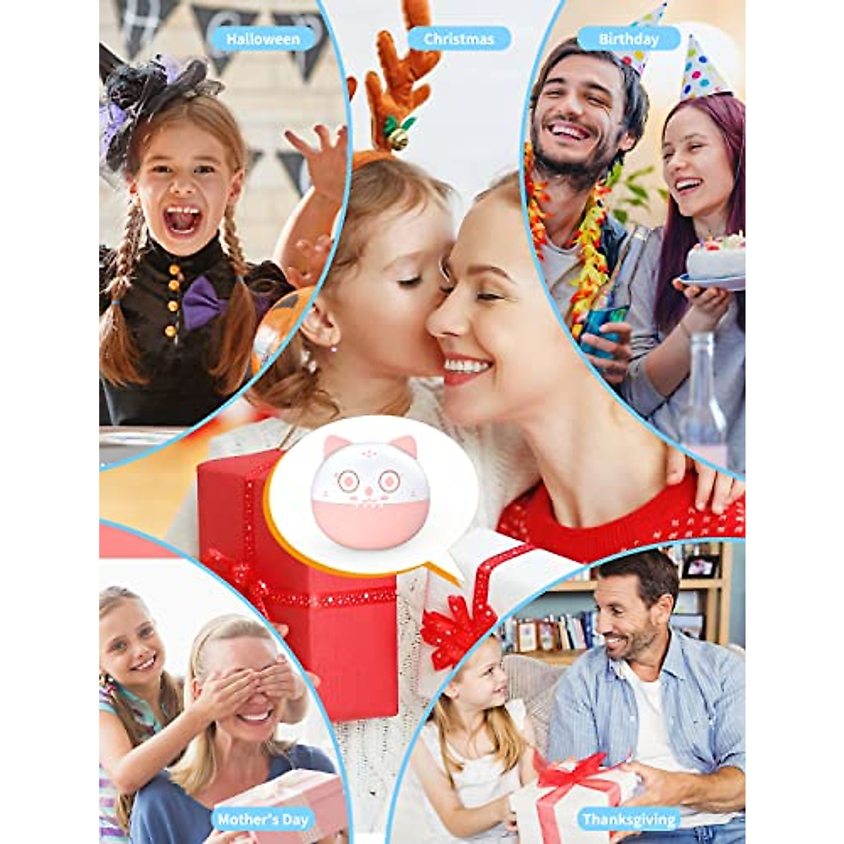 Instiwitt Pink Wireless Earbuds for Girl, Bluetooth 5.1 Headphone Hi-Fi Stereo Headphones IPX5 Waterproof Earphones with Dual Mic and Charging Case, 36H Playtime Touch Control in-Ear Headset