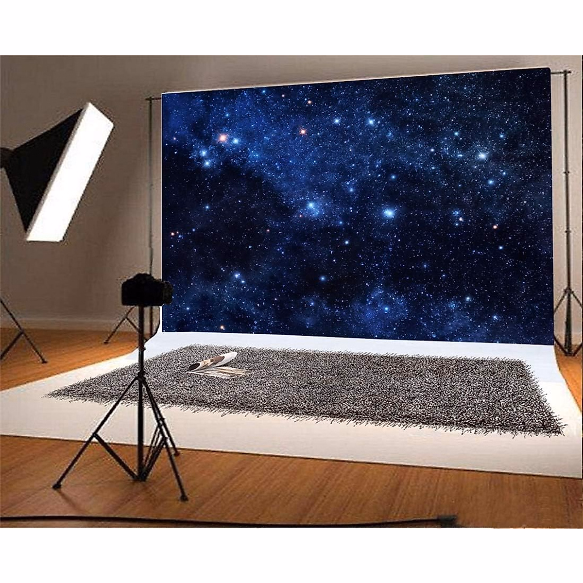 AOFOTO 7x5ft Nebula Photography Background Great Universe Milky Way Galaxy Backdrop Mysterious Starry Sky Outer Space Kid Baby Adult Girl Boy Portrait Photoshoot Studio Props Video Drape Wallpaper
