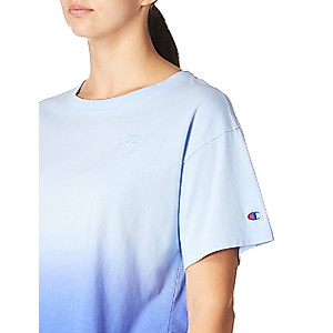 Champion Women's The Cropped Tee, Fantastic Fuchsia Ombre, X- Large
