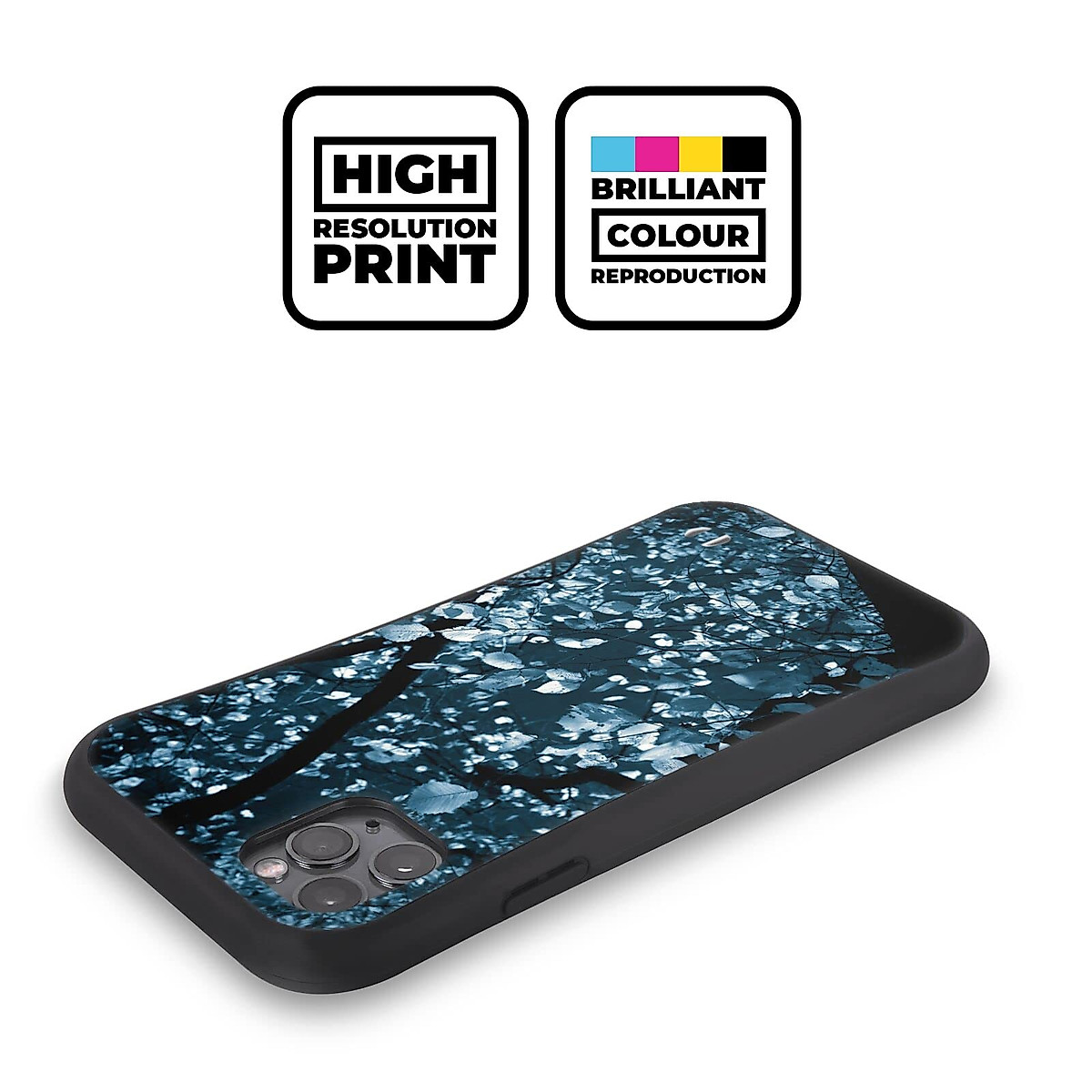 Head Case Designs Officially Licensed Dorit Fuhg Blue Nature Hybrid Case Compatible with Apple iPhone 14 Pro Max