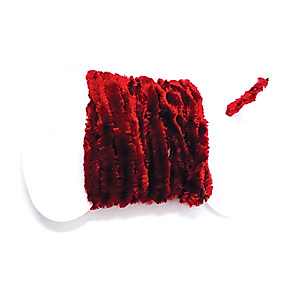 Angler Rayon Chenille Fly Tying Materials - Fly Tying Thread for Tying Flies - Fly Fishing Accessories for Fly Fishing Kit - Many Colors - (2 Yards) (Burgundy, Medium)