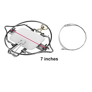 2Pack Live Animal Traps,Animal Spring Traps, Animal Hunting Trap for Raccoon Rabbit Skunk Possum Coyote Fox,7 inches