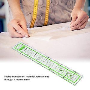 Plastic Straight Ruler, Quilting Ruler Clear Number Wear Easy Multifunctional for Household Use